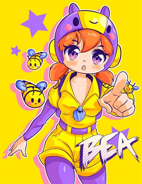 Bea Brawl Stars By Starhsama On Deviantart Wallpaper De Estrella Dibujos Animados Bonitos