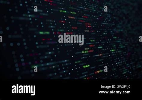 Animation Of Charts Flowing Counters Of Dynamic Numbers Like Symbols Of