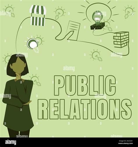 Hand Writing Sign Public Relations Business Showcase Practice Managing Spread Of Information