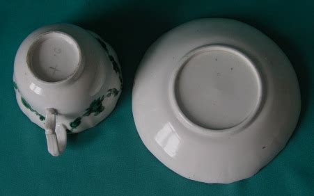 A Bristol Porcelain Cup and Saucer c.1775