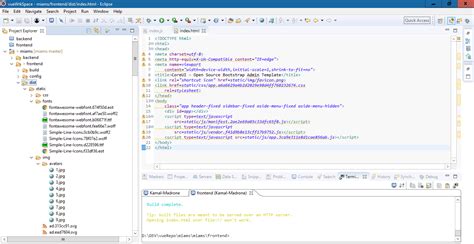 Vuejs2 Error Occured While Deploying Vuejs App Through Tomcat Stack