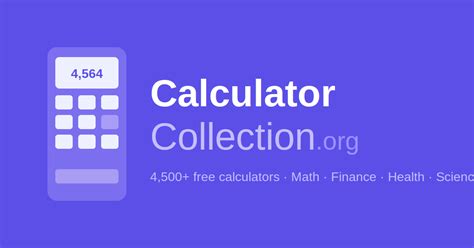 Calculator Collection — Free Online Calculators
