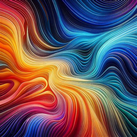 Vibrant Colors With Abstract Wave Patterns Background Vibrant Colors Background Curve