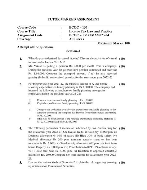 Ignou Bcoc 136 Solved Assignment 2023 24 English Medium Ignou Solved Assignment 2024 25