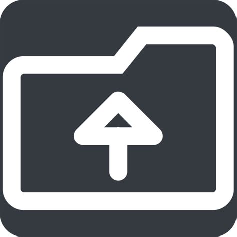 Folder Up Wide Icon By Friconix Fi Swsuhl Folder Up Wide Up Wide Solid Square Horizontal