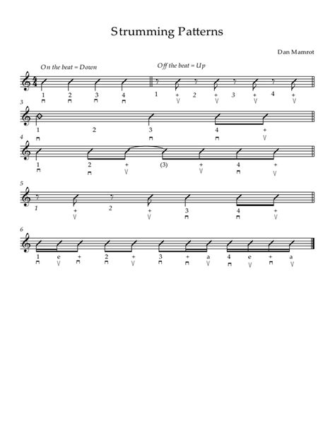 Strumming Patterns Pdf