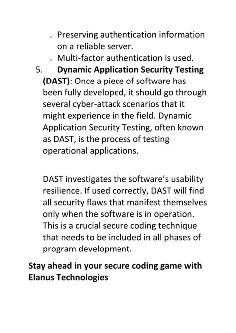 importance of secure coding with it s best practices pdf