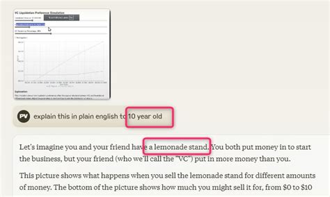Plain English Layman Terms Explain To 10 Year Old Always A Lemonade Stand In The Story
