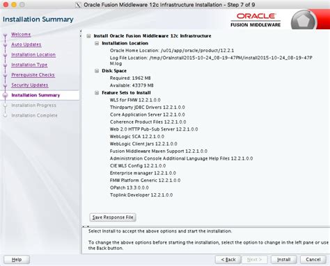 Oracle Base Oracle Weblogic Server Wls 12cr2 1221 Installation On Oracle Linux 6 And 7