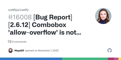 [bug report][2 6 12] combobox allow overflow is not working · issue