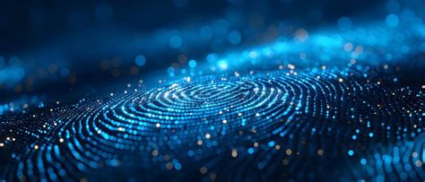 Futuristic Fingerprint Scan For Secure Tech Solutions Concept Biometric Authentication Cutting