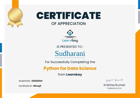 passed python certification exam thanks learnbay sudharani laxmikant posted on the topic