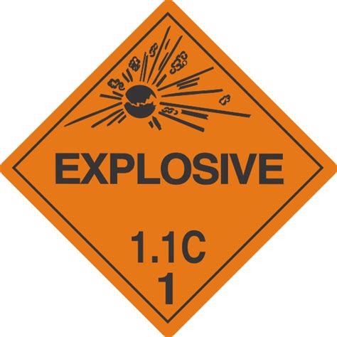 Explosive 1 1 Labels