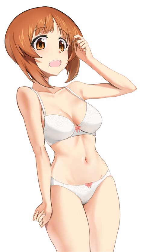 Lazurite User 8870367 Nishizumi Miho Girls Und Panzer Absurdres Highres 1girl Adjusting