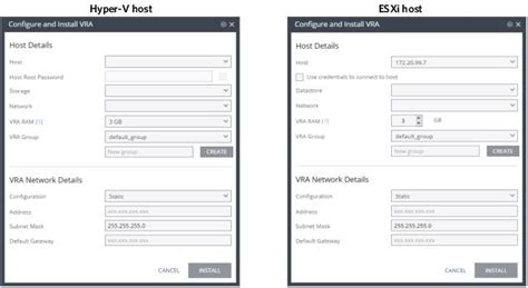 installing a zerto virtual replication appliance vra on a host