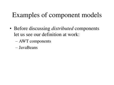 ppt introduction to distributed component models powerpoint