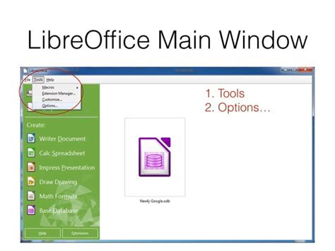 neo4j jdbc connection case using libreoffice pdf