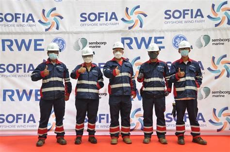 Steel Cutting At Batam Sofia Offshore Wind Farm
