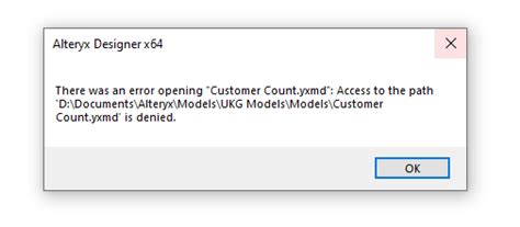 Error Alteryx Community