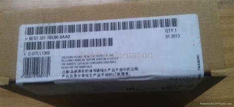Siemens Plc 6es7321 1bl00 China Trading Company Other Electrical And Electronic
