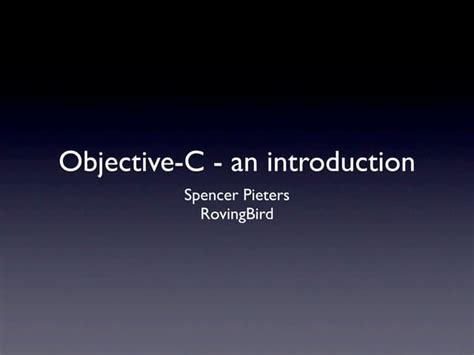 Objective C Key Programming Languages Computing