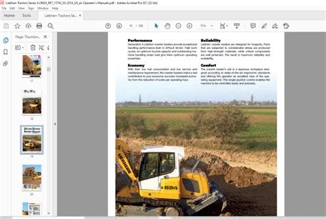 Liebherr Tractor Lr 624 Litronic 997 Crawler Loader Operating Manual Sn