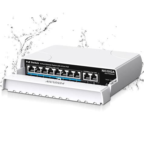 Outdoor Waterproof 8 Port Poe Switch With 8 Port Poe120w Gigabit U