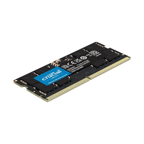 Crucial 16gb Ddr5 5200mhz Sodimm Laptop Memory Black Ct16g52c42s5