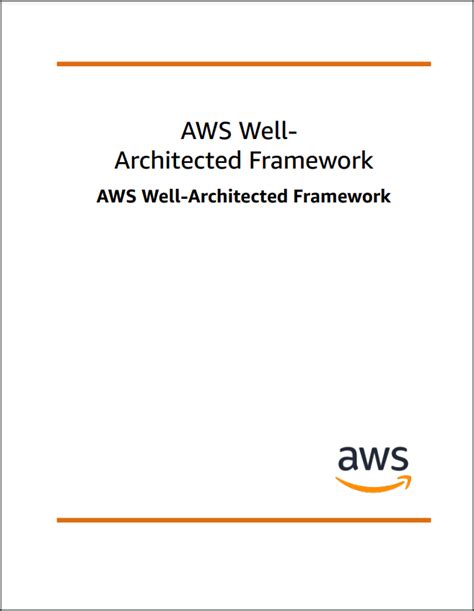 Aws Well Architected Framework By Amazon Web Services Goodreads