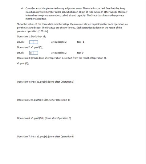 Solved Consider A Stack Implemented Using A Dynamic Chegg