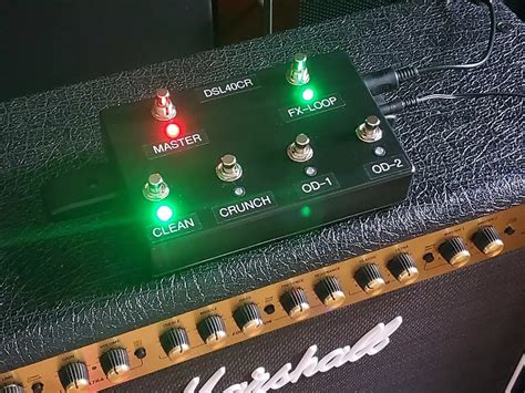 custom black heavy duty 6 way midi footswitch for dsl40cr reverb