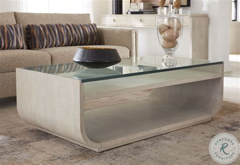 Modern Mood Light Brown Rectangular Cocktail Table From Hooker