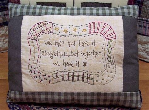 Together Quilt Primitive Saying Stitchery Primitive Stitchery Patterns Primitive Embroidery Together Quilt Primitive Saying Stitchery Primitive Stitchery Patterns Primitive Embroidery
