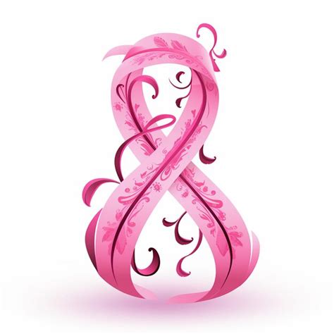 Premium Ai Image Clean Pink Ribbon For Minimalist Branding