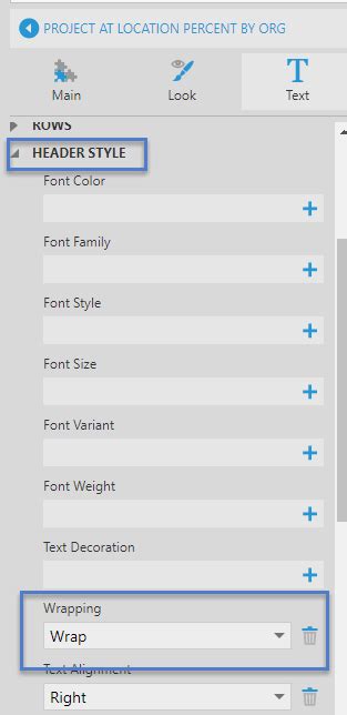 Text Wrap In Table Row Header Visualizations Dashboards The Dundas Community User Forums
