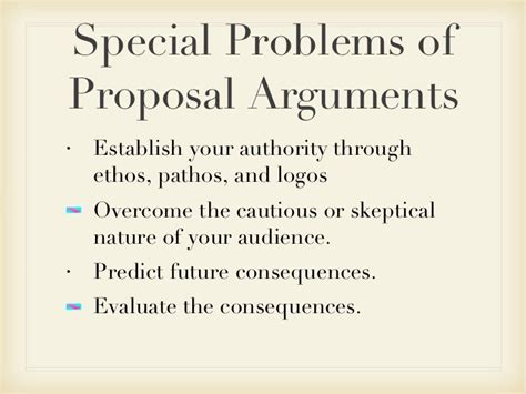 writing proposal arguments