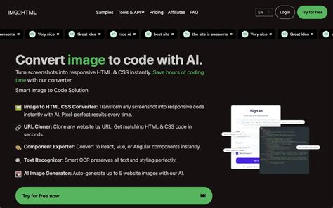 Conversor De Imagen A Código Html Y Css Con Ia Img2html Navtoai