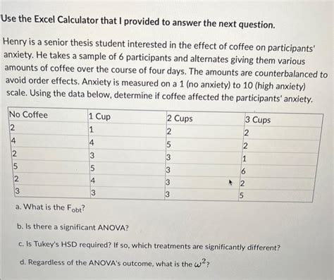 Solved Use The Excel Calculator That I Provided To Answer Chegg