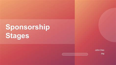 Sponsorship Stages Ppt Sample St Ai