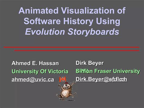 Animated Visualization Of Software History Using Software Evolution