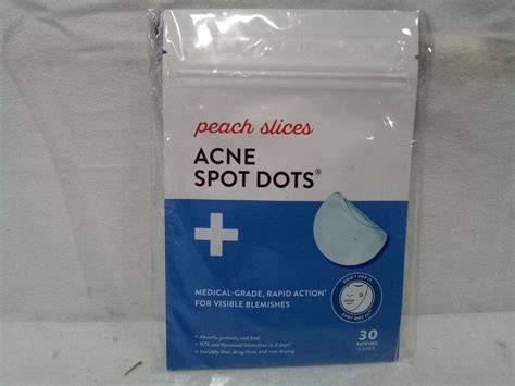 Peach Slices Acne Spot Dots Hydrocolloid Pimple Patches 30 Count Dutch Goat