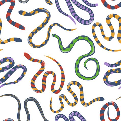 Snakes Seamless Pattern Vector Illustration 12319877 Vector Art At