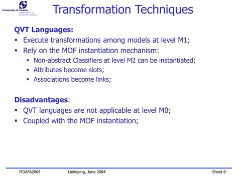 ppt a language for model transformations in the mof architecture ivan