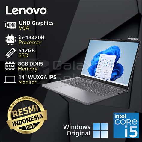 Jual Lenovo Ideapad Slim Irh Intel Core I H Gb Ssd Gb Ram Notebook Laptop