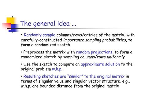 Ppt Theory And Some Practice Of Randomized Algorithms For Matrices And Data Powerpoint