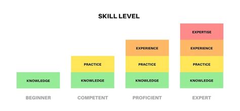 Premium Vector Skill Level Diagram