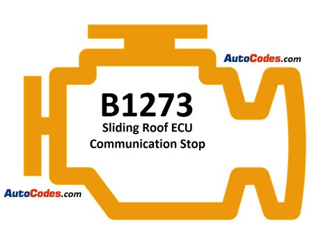 Code B1273 Toyota Sliding Roof Ecu Communication Stop