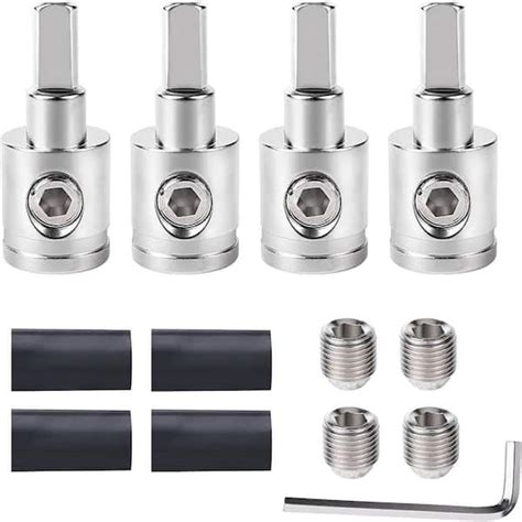 Objlgev Heavy Duty Car Stereo Audio Wire Reducer 0 To 4 Gauge For Amp Input Power Ground