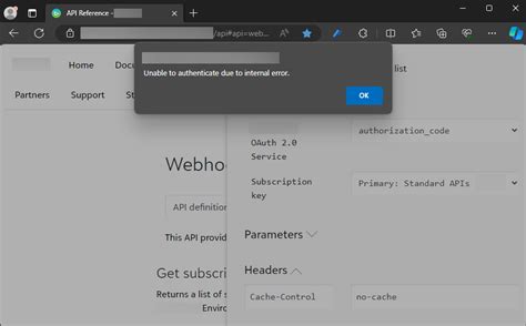 Test Console OAuth 2 0 Authorization Code Authorization Unable To Authenticate Due To