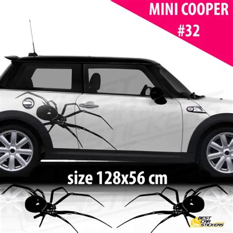 Side Racing Stripes Car Stickers Black Widow Spider Made In Uk £26 99